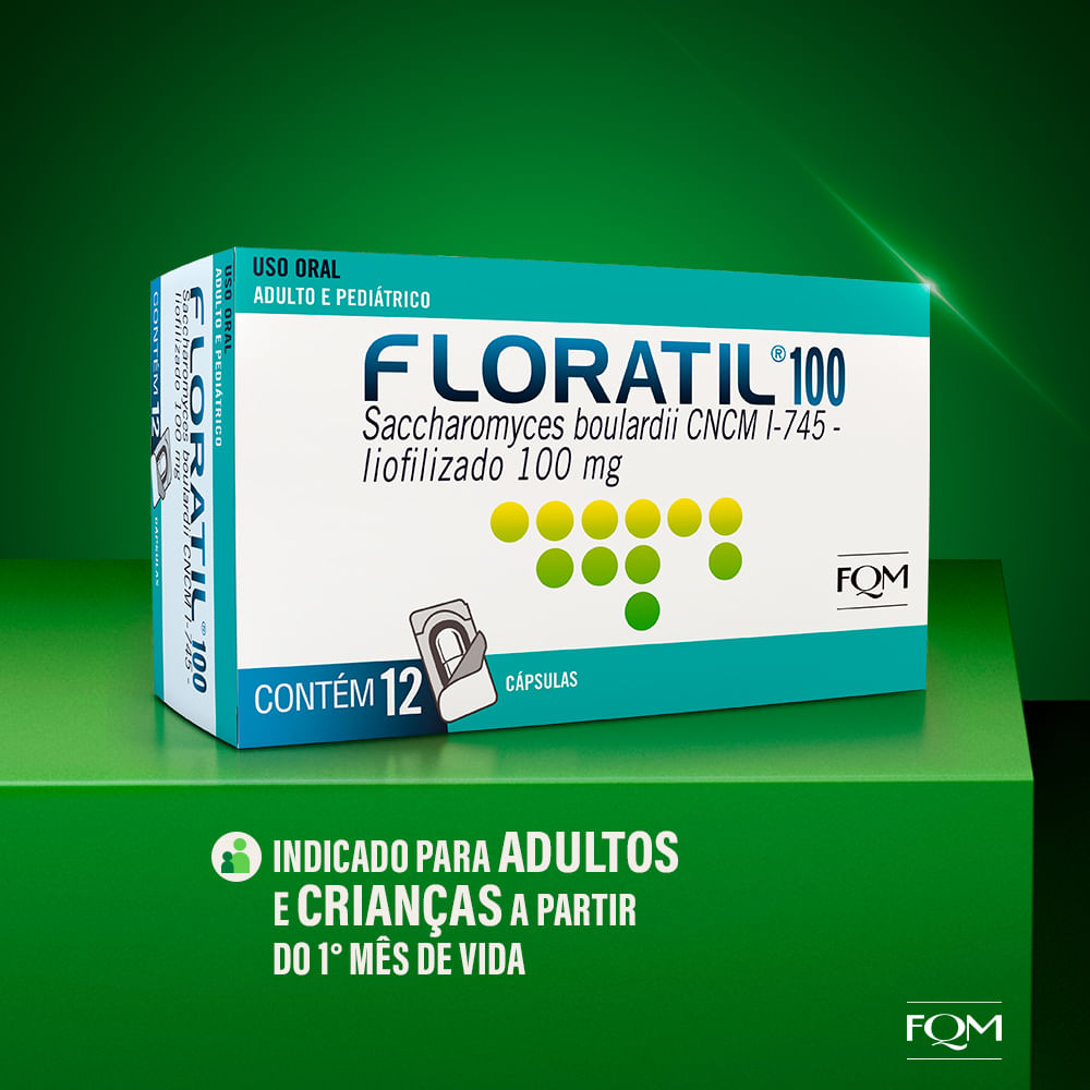 Floratil 100mg com 12 Cápsulas