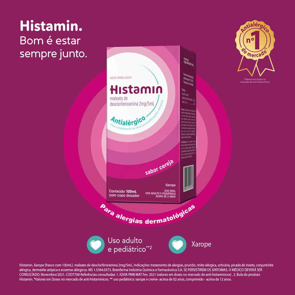 Histamin 2mg/5ml xarope 100ml