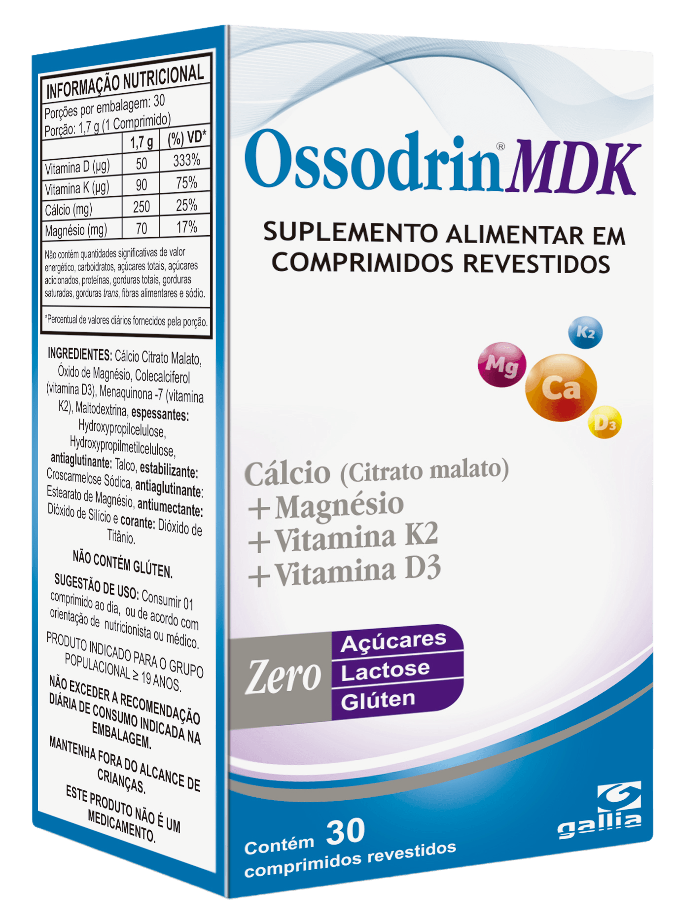 Ossodrin MDK com 30 Comprimidos