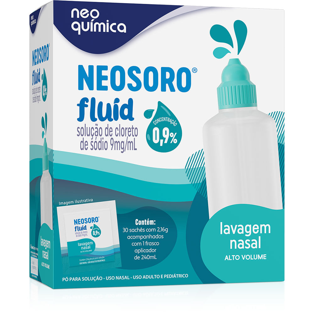 Neosoro Fluid com 30 saches + Frasco