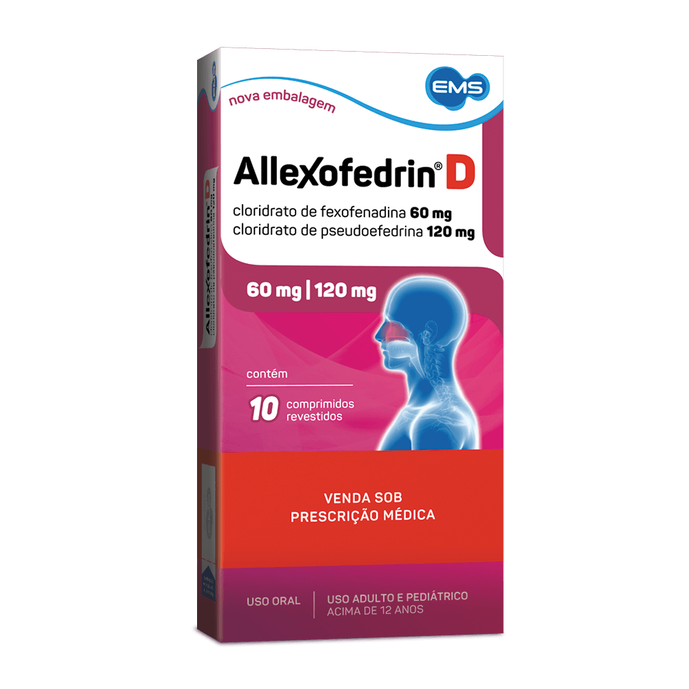 Allexofedrin D 60mg + 120mg 10 Comprimidos