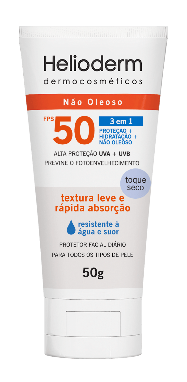 Protetor Solar Facial Diário Helioderm FPS50 50ml