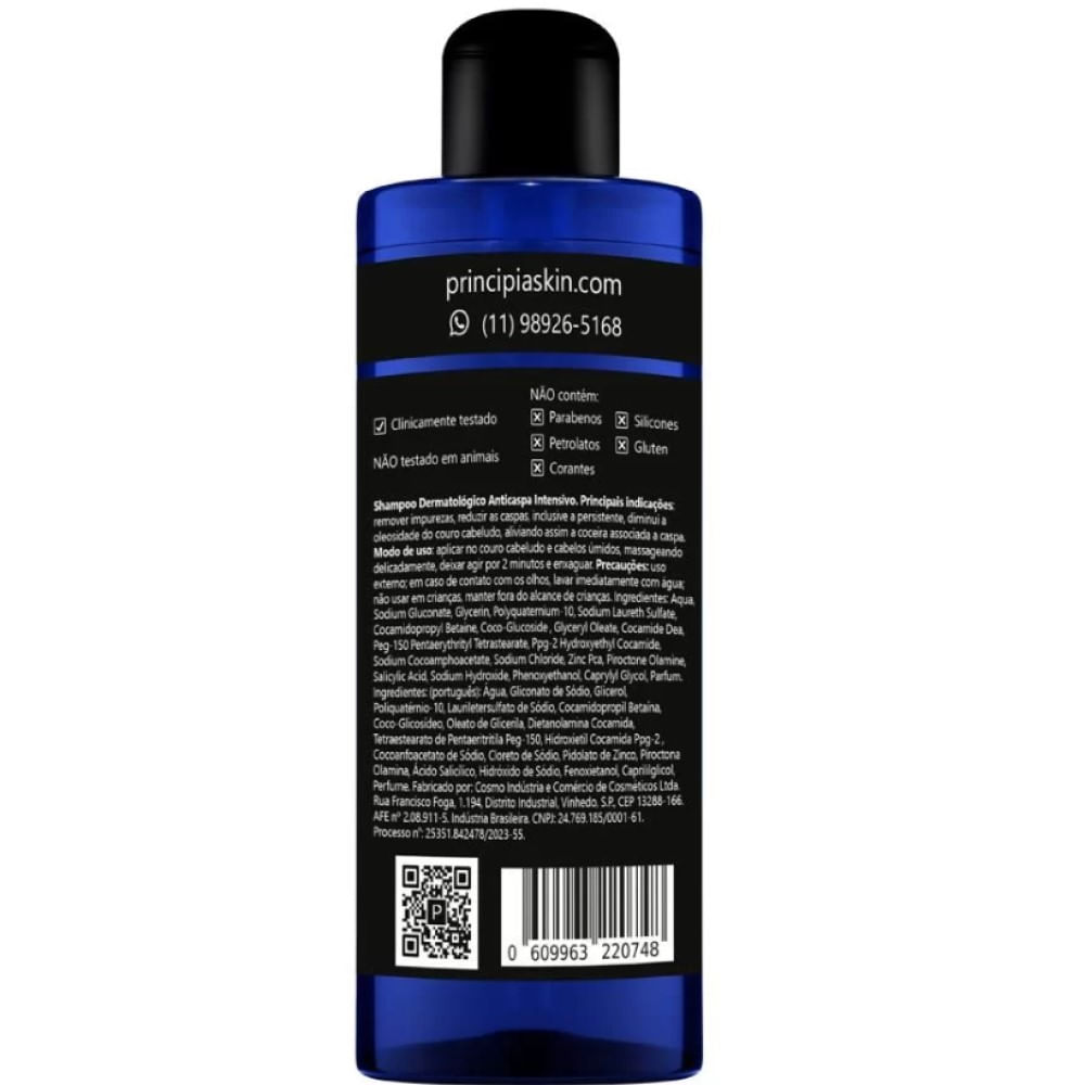 Shampoo Principia Anticaspa Intensivo Skincare AC-01 com 250ml