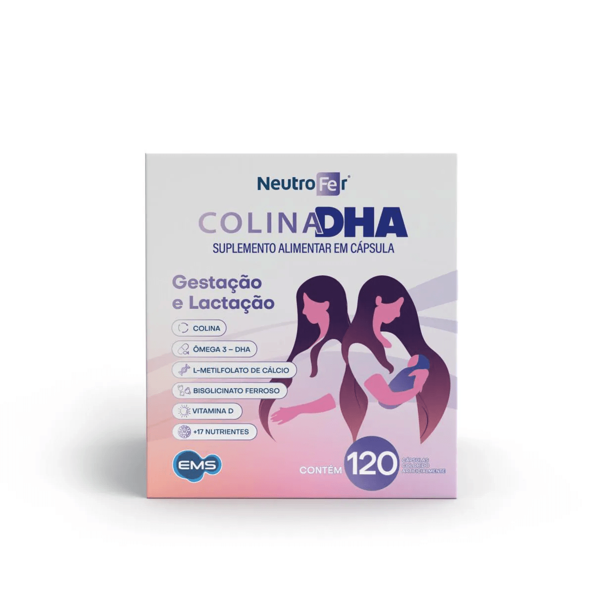 Neutrofer Colina DHA com 120 Cápsulas Moles