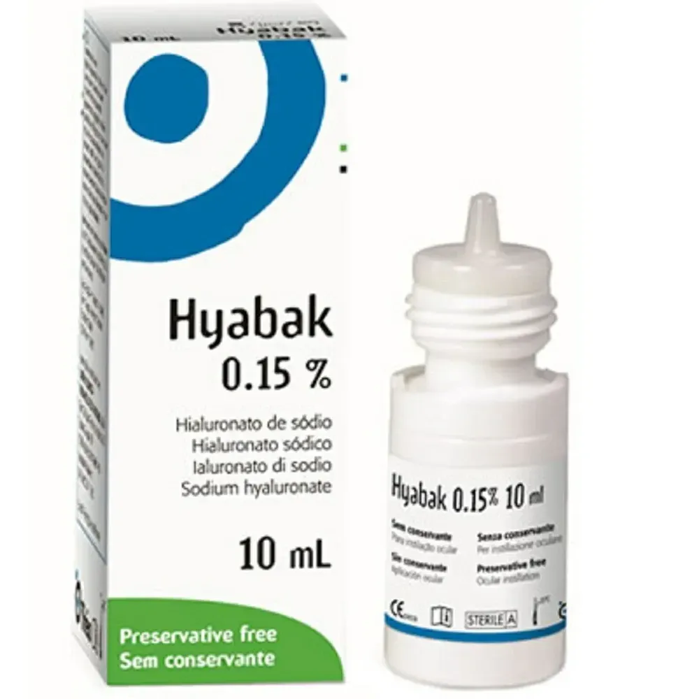 Hyabak 0,15% Solução Oftálmica 10ml