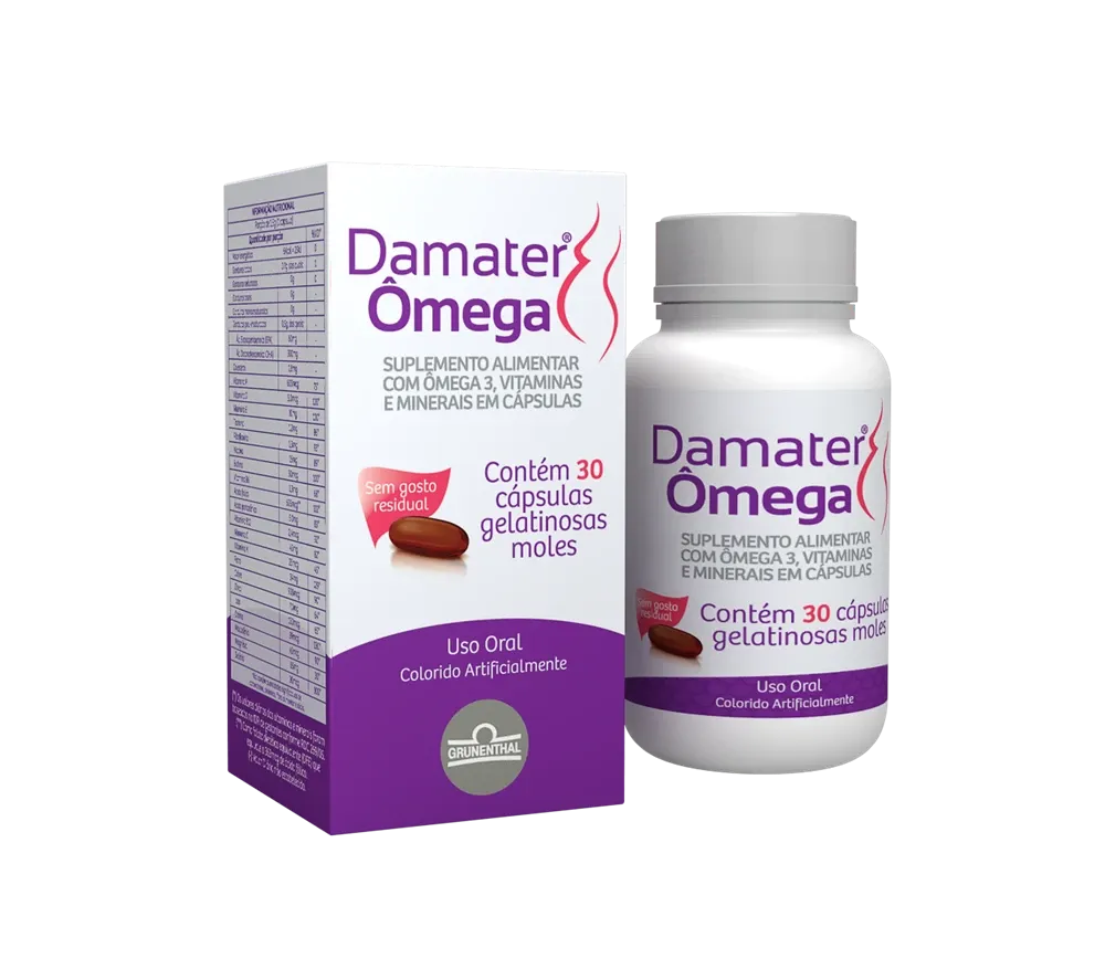 Damater Ômega com 30 Cápsulas