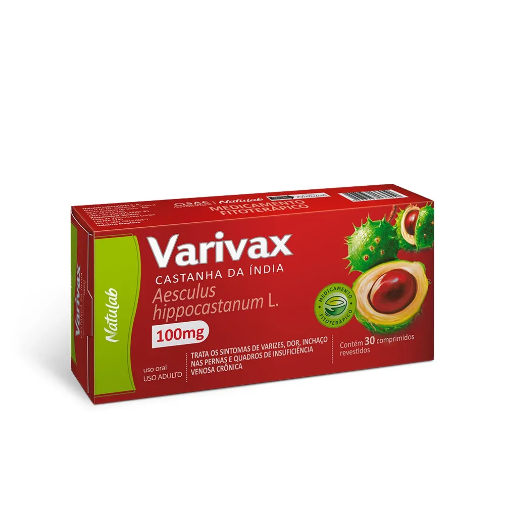 Varivax 100mg com 30 Comprimidos Natulab