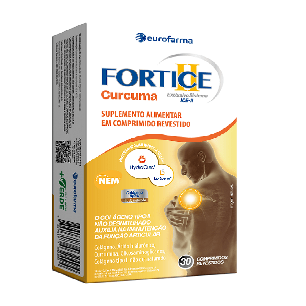 Fortice Curcuma com 30 comprimidos