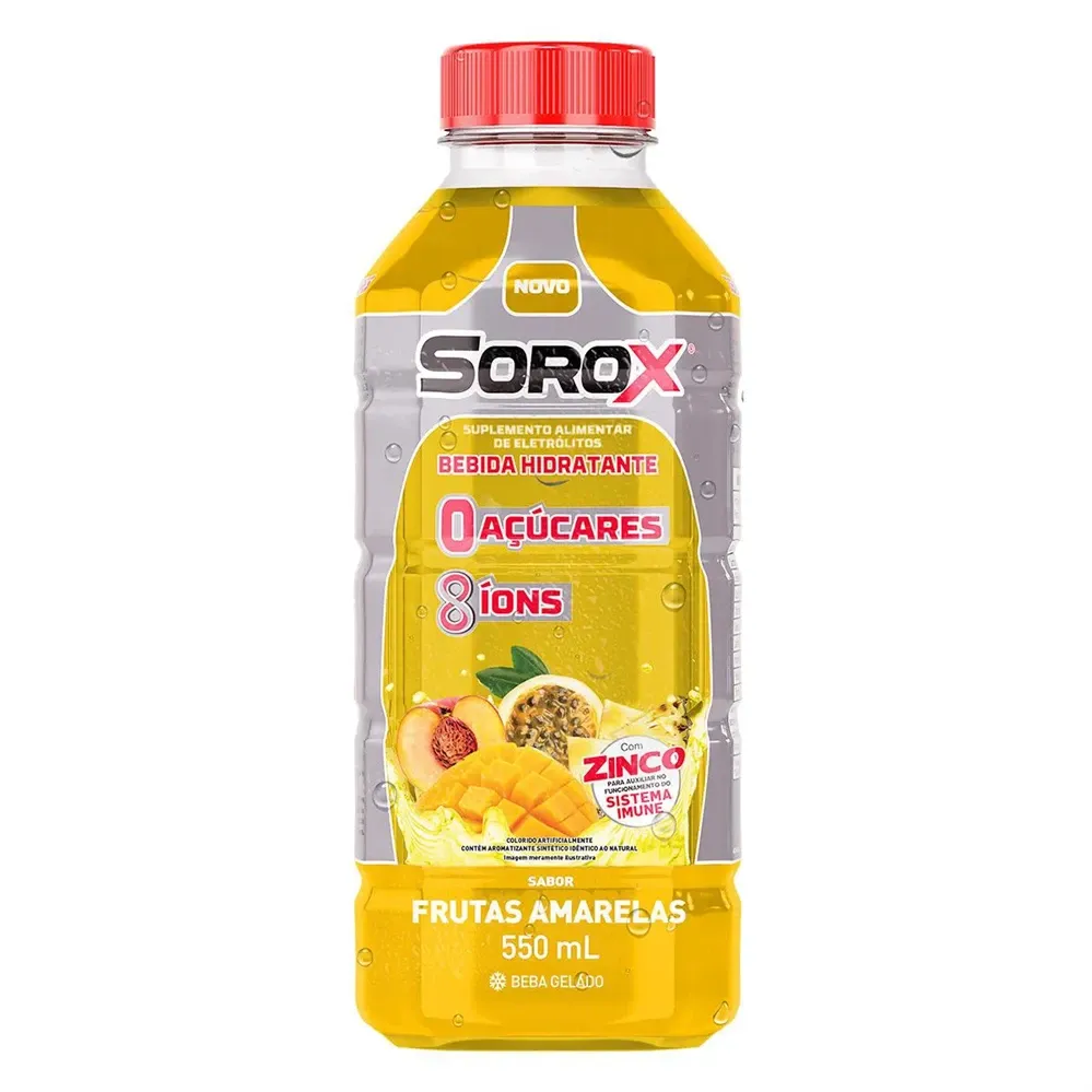 Bebida Hidratante Sorox Frutas Amarelas 550ml