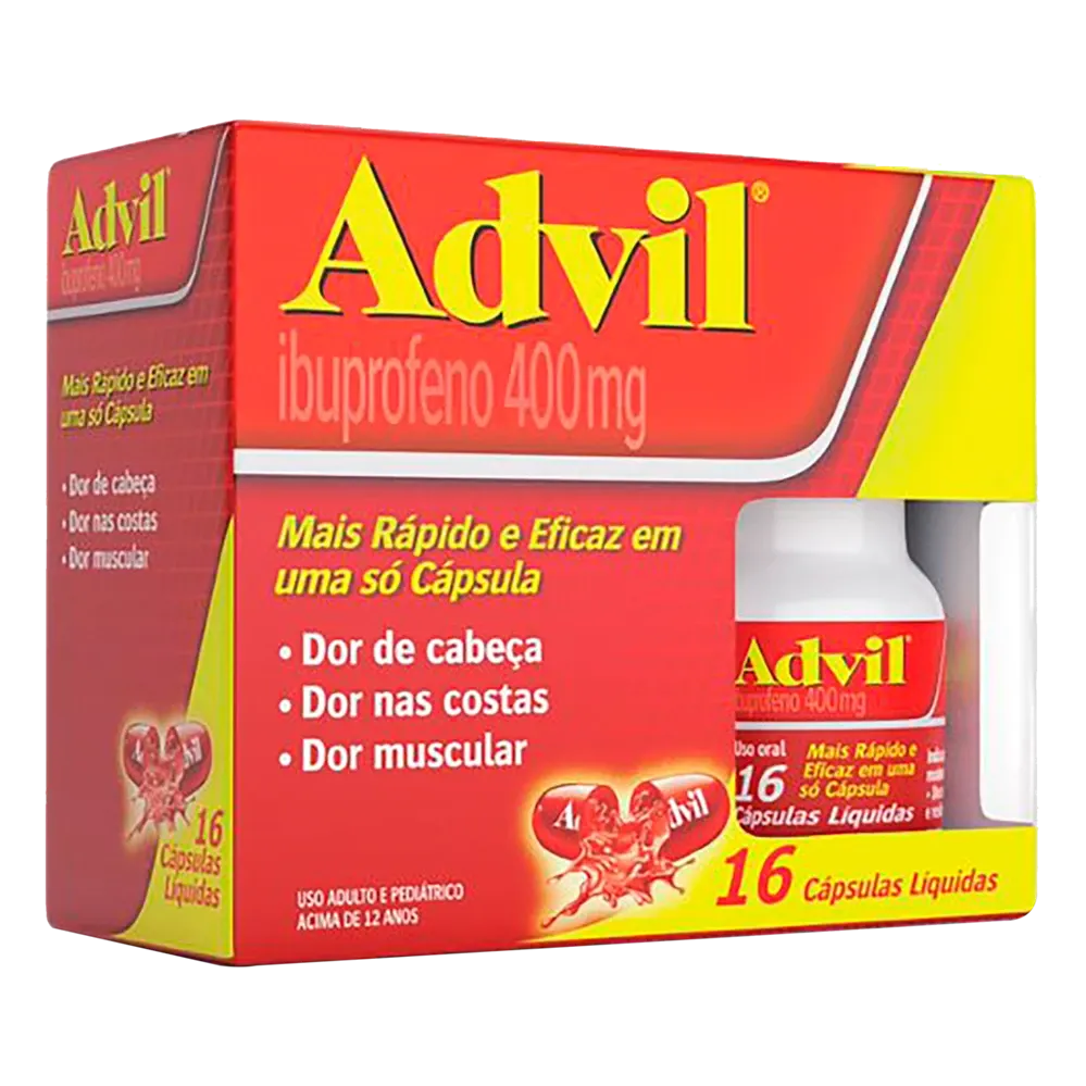 Advil 400mg com 16 Cápsulas em gel