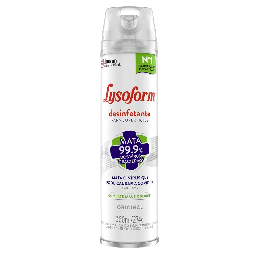 Desinfetante Lysoform Original Aerosol 360ml
