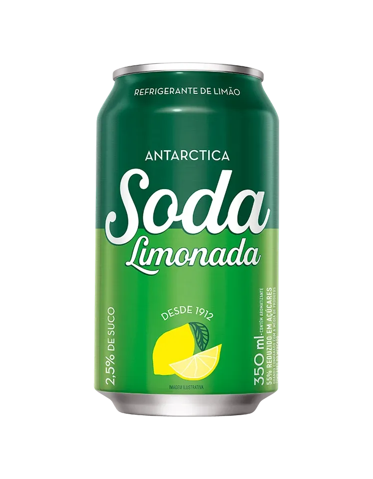 Soda Limonada Antarctica Lata 350ml