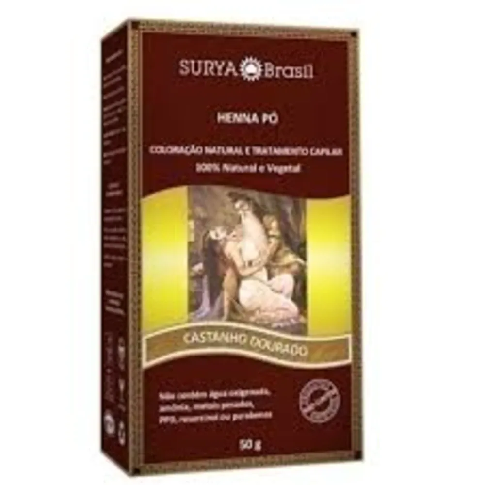 Henna Surya pó cor castanho dourado 50g
