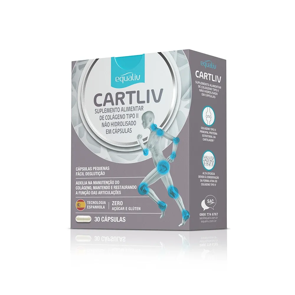 Colágeno Equaliv Cartiliv com 30 Cápsulas