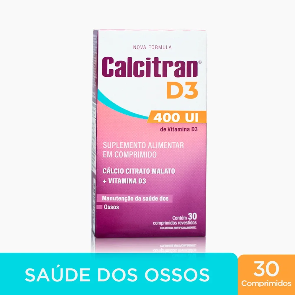 Calcitran D3 400UI com 30 Comprimidos
