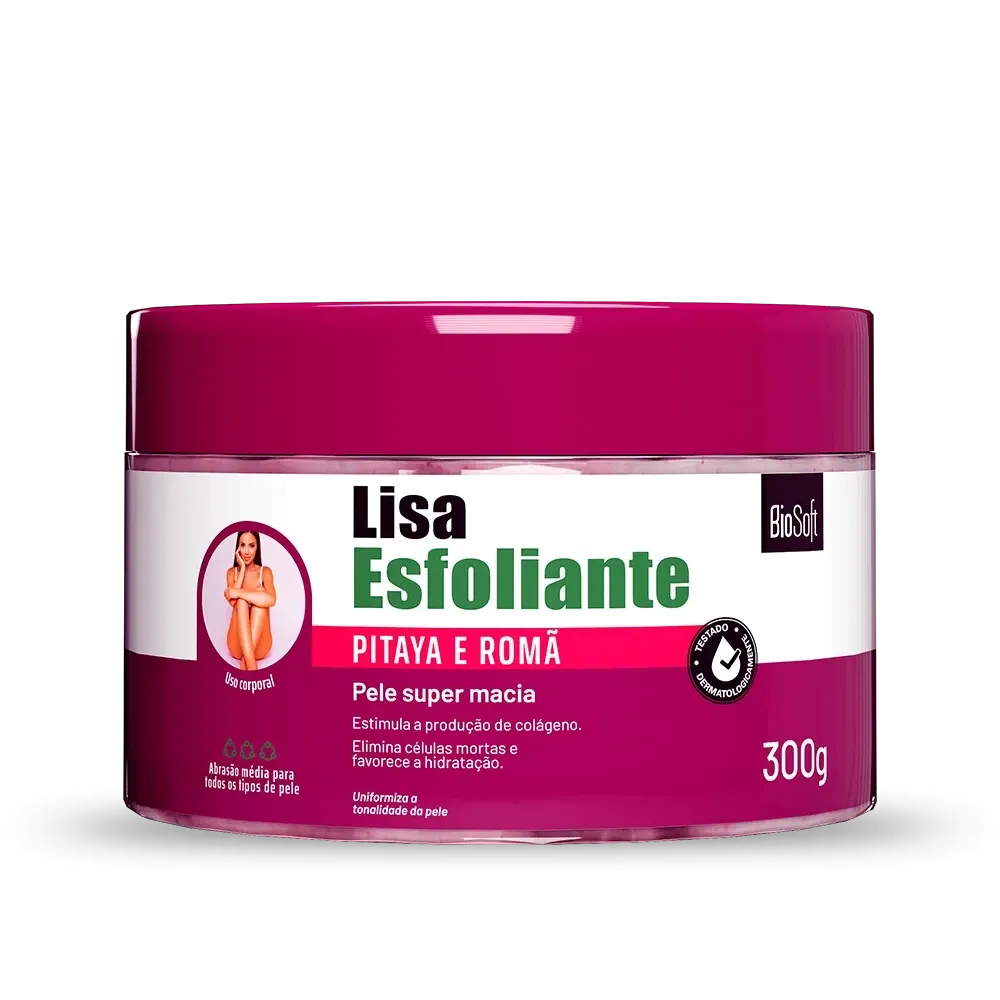 Esfoliante Corporal Lisa Pitaya e Romã 300g