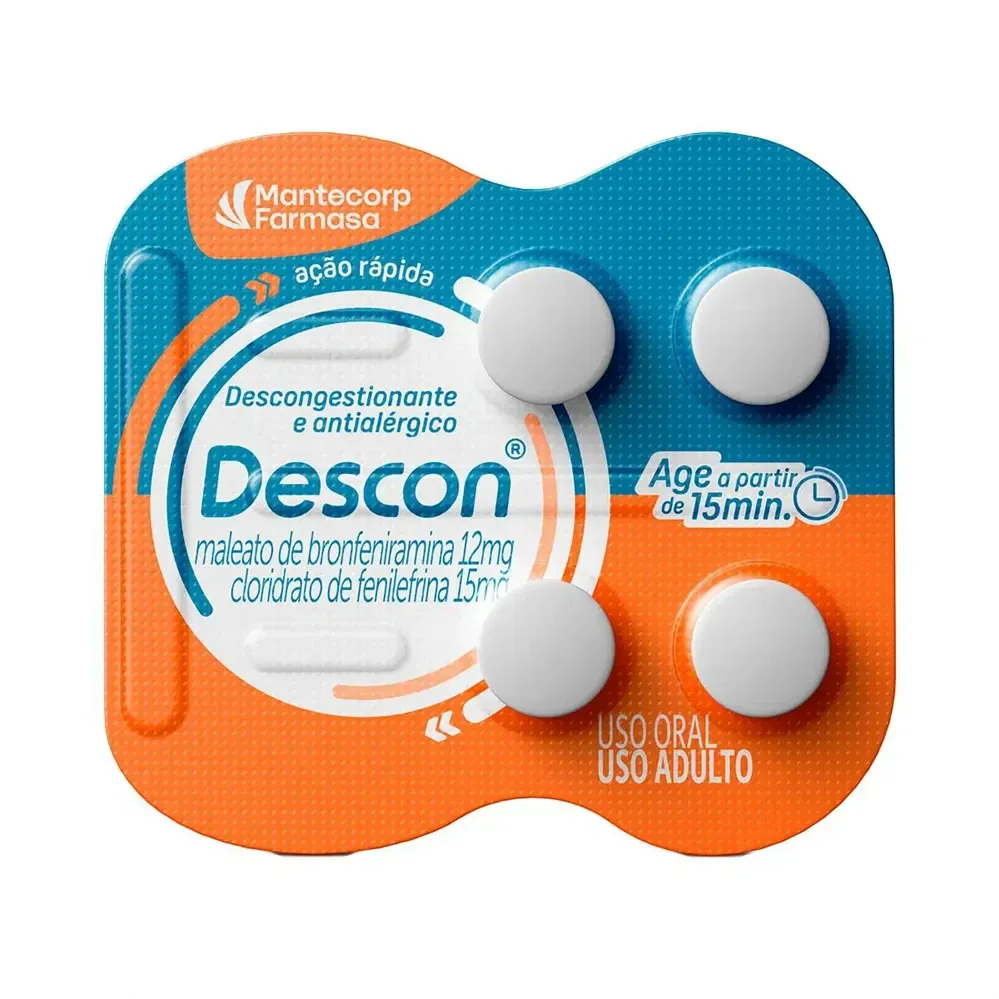 Descon com 4 Comprimidos