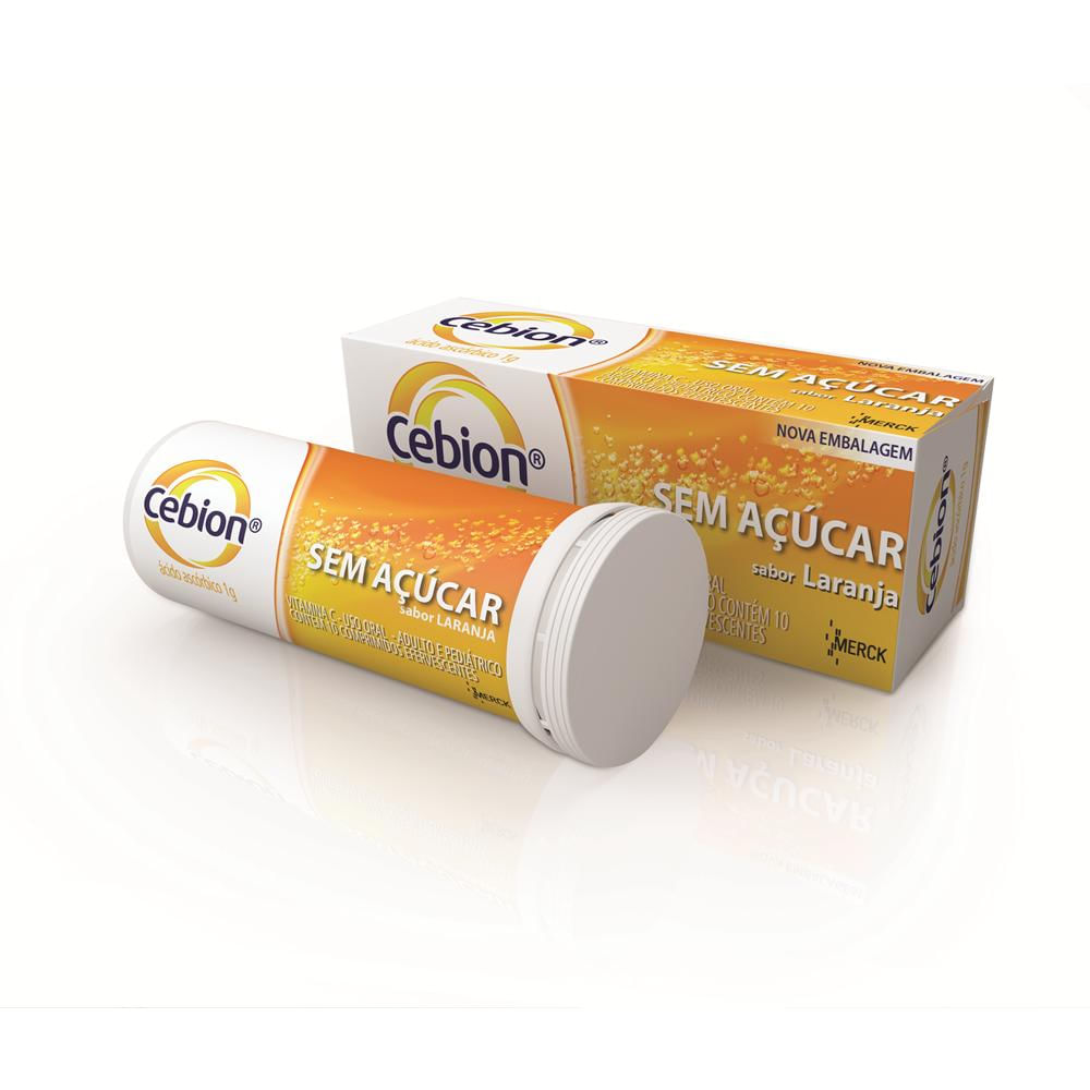 Cebion 1g sem açúcar com 10 comprimidos