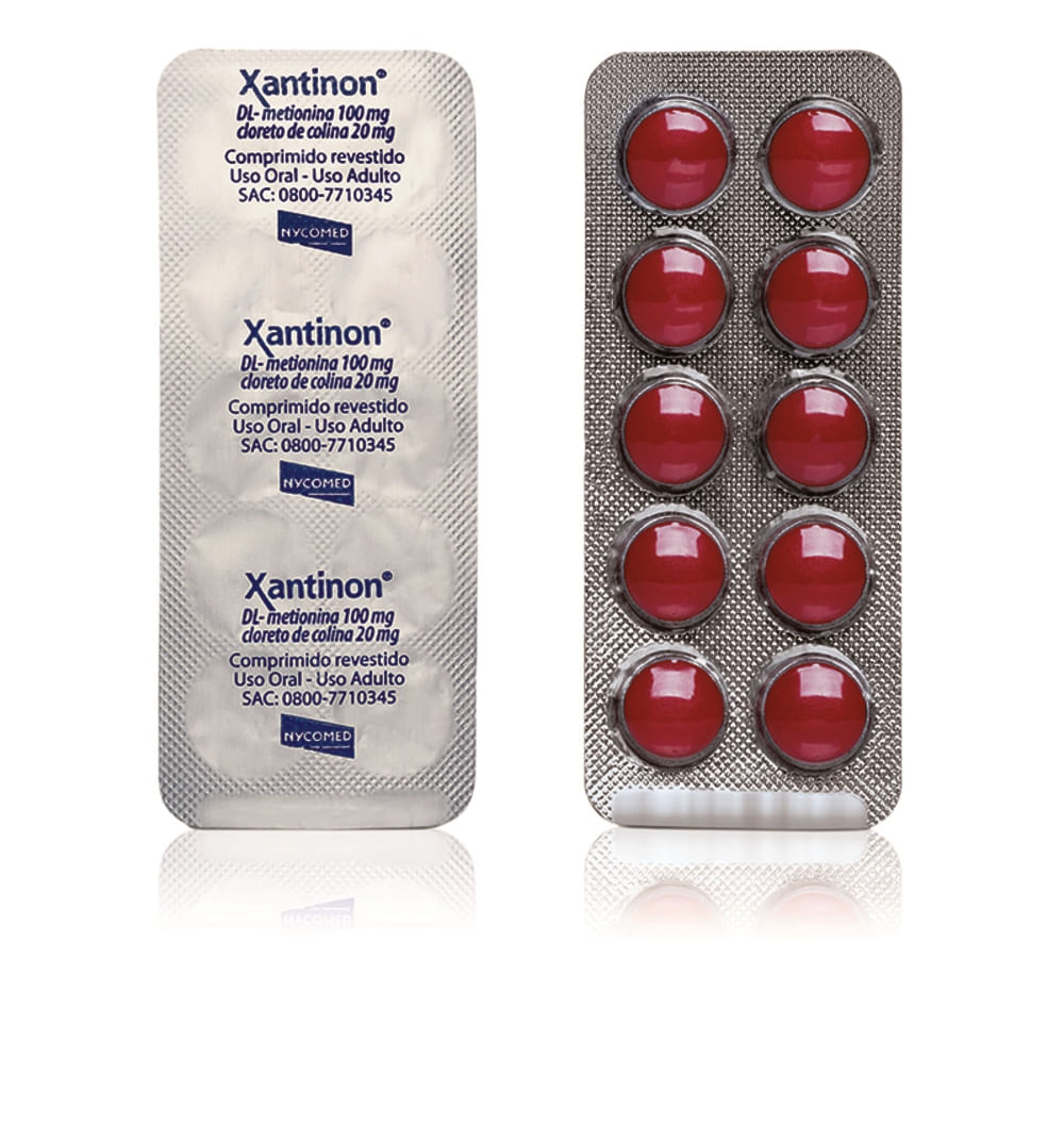Xantinon com 10 comprimidos