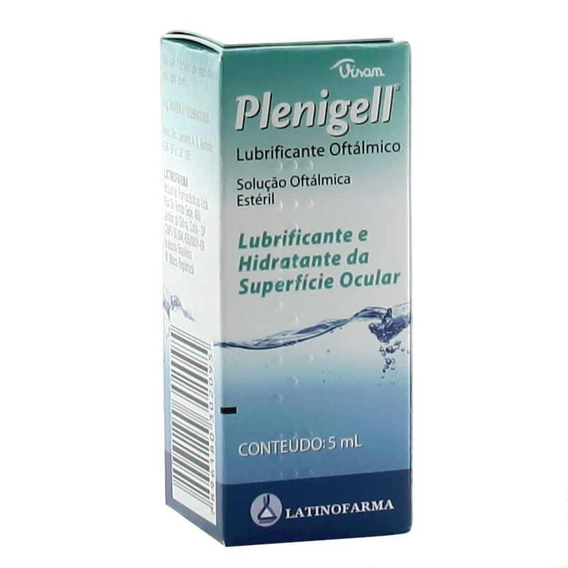 Plenigell solução oftálmica estéril 5ml